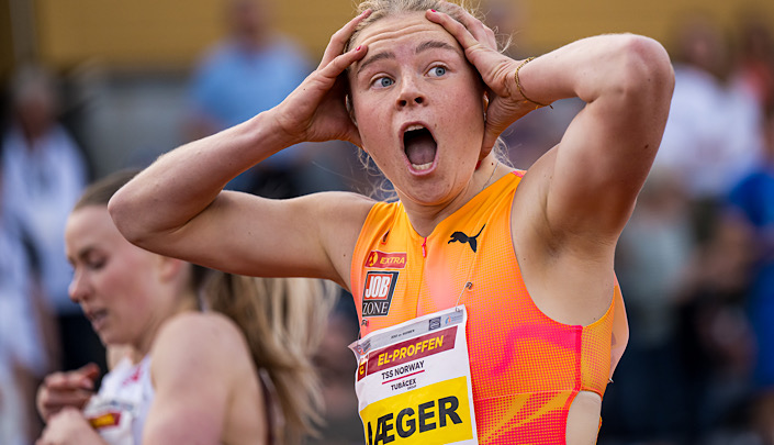 Henriette Jæger og Karsten Warholm med supertider Henriette Jæger og Karsten Warholm med supertider